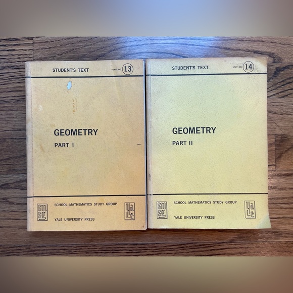 Other | Yale University Vintage 19661 Geometry Book Lot Of 2 Rare ...